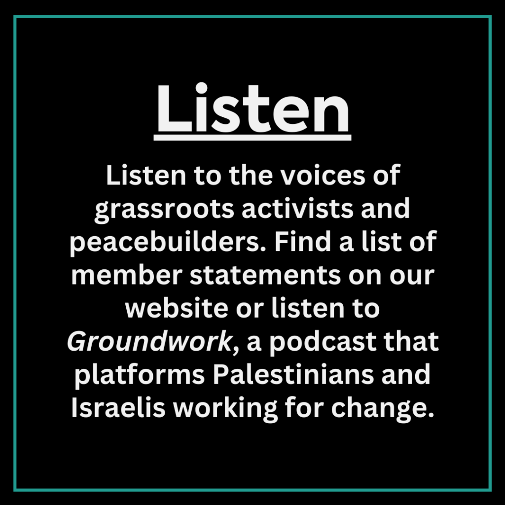 How you can support Israeli and Palestinian activists working on the ...
